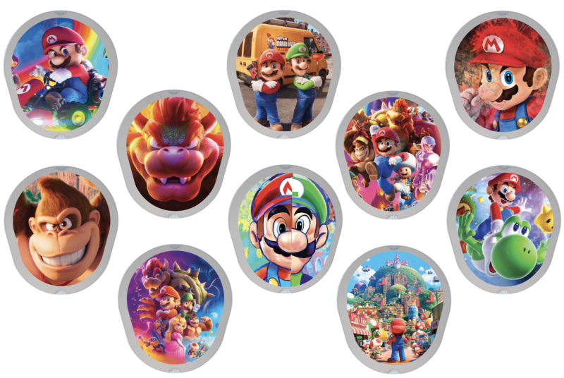 Dexcom G7 Transmitter Stickers Mario Dexcom Sticker 10-Count | Glucomart Dexcom G7 Transmitter Stickers Mario Dexcom Sticker 10-Count | Glucomart