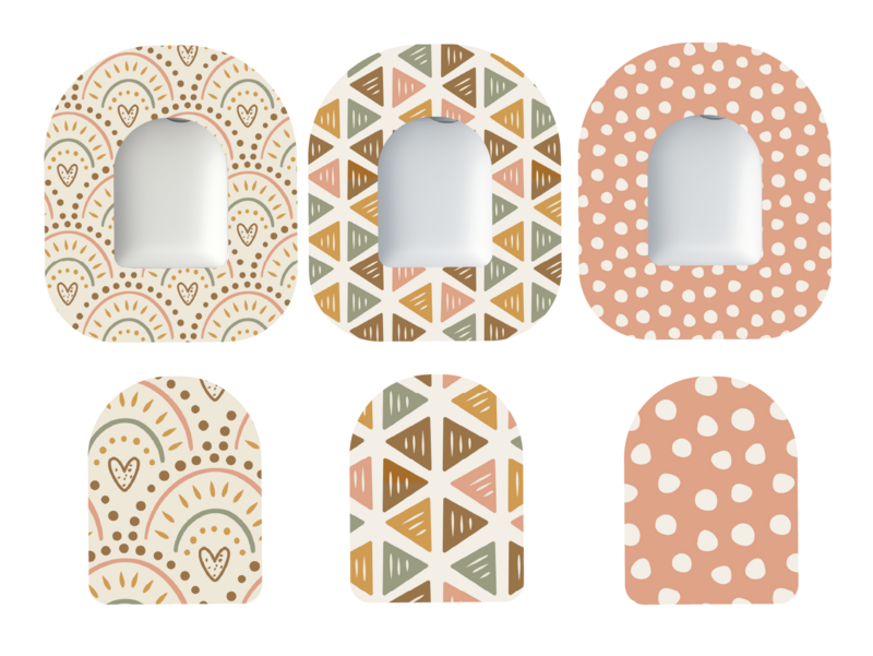 Glucomart Premium Omnipod Patches And Omnipod Stickers Boho Omnipod 3 Pack