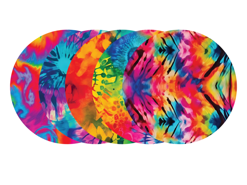 Glucomart Premium Dexcom G7 OverPatches Tie Dye Dexcom Patch 5-Pack