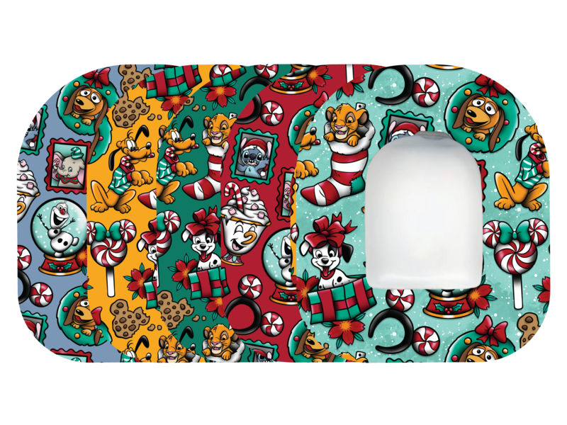 Glucomart Premium Omnipod Adhesive Patches Christmas 5 Pack
