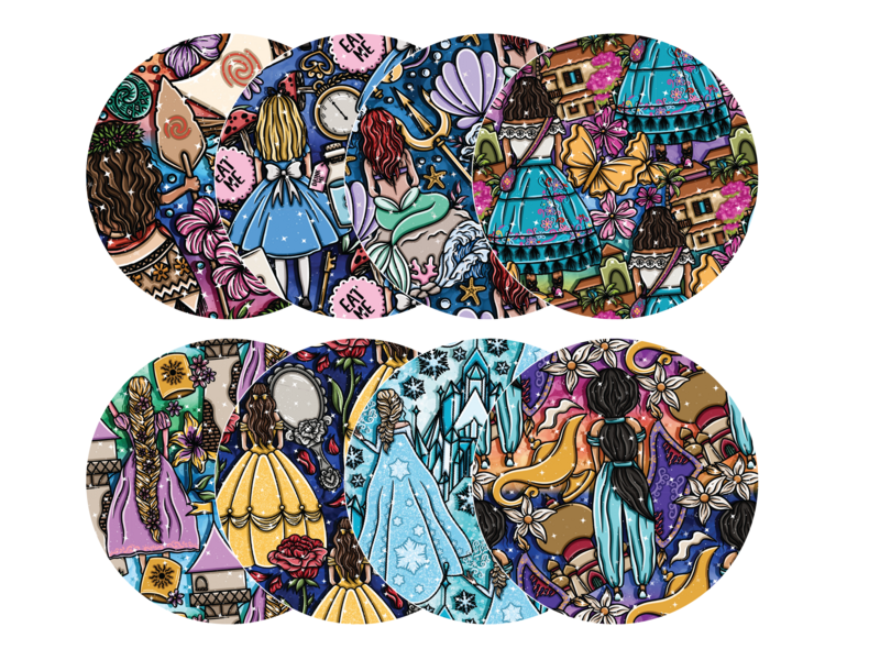 Glucomart Premium Dexcom G7 OverPatches Princess Dexcom Patch 8-Pack