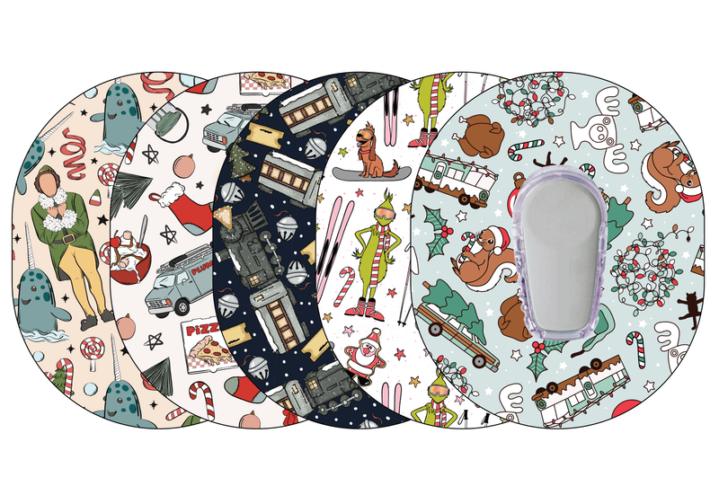 Glucomart Dexcom G6 Patches Christmas Movies Dexcom Adhesive 5-Pack