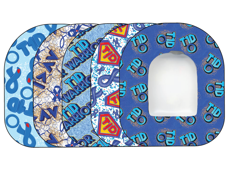 Glucomart Premium Omnipod Adhesive Patches Type 1 Diabetes 5-Pack