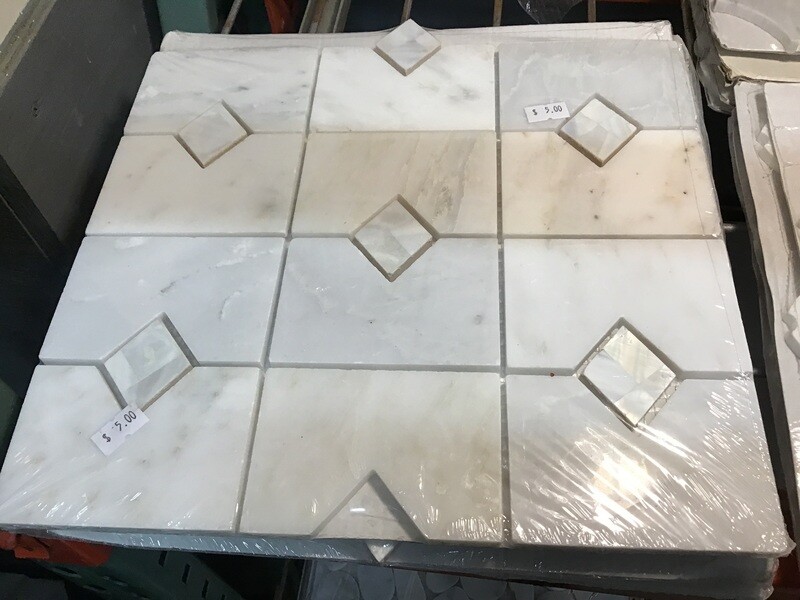 Elida Ceramica Crystal Diamond Stone 12-in x 12-in Polished Mosaic Wall ...