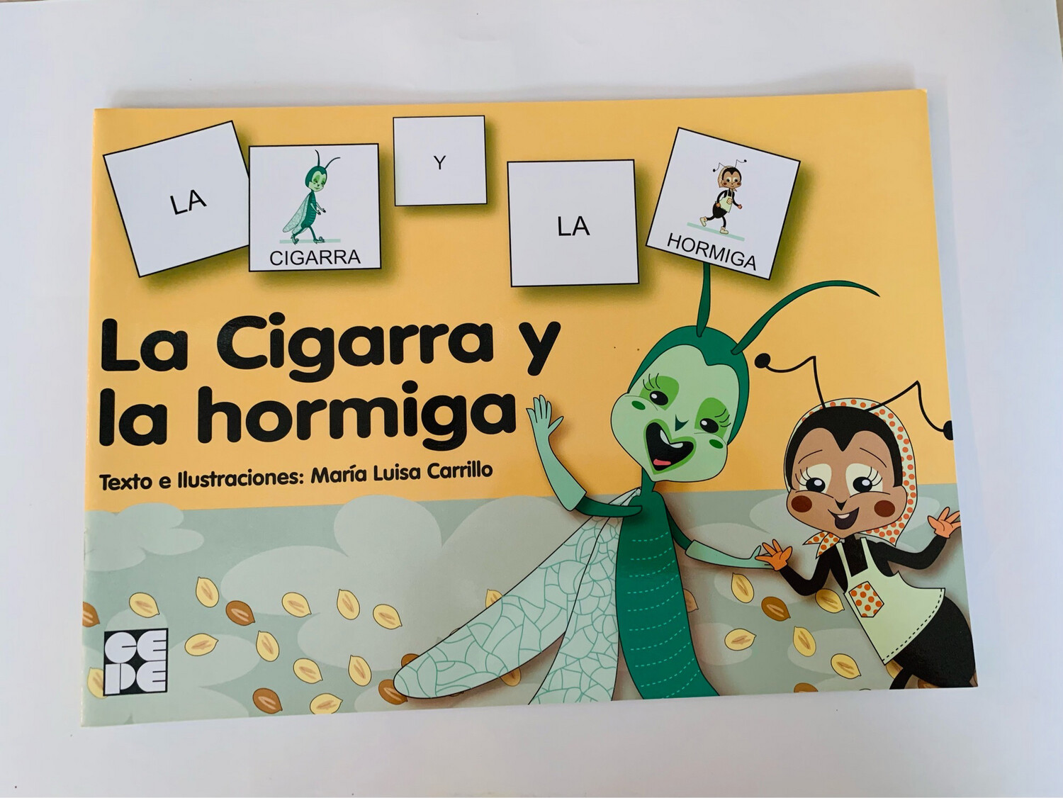 Colección Pictogramas, cuento: La cigarra y la hormiga