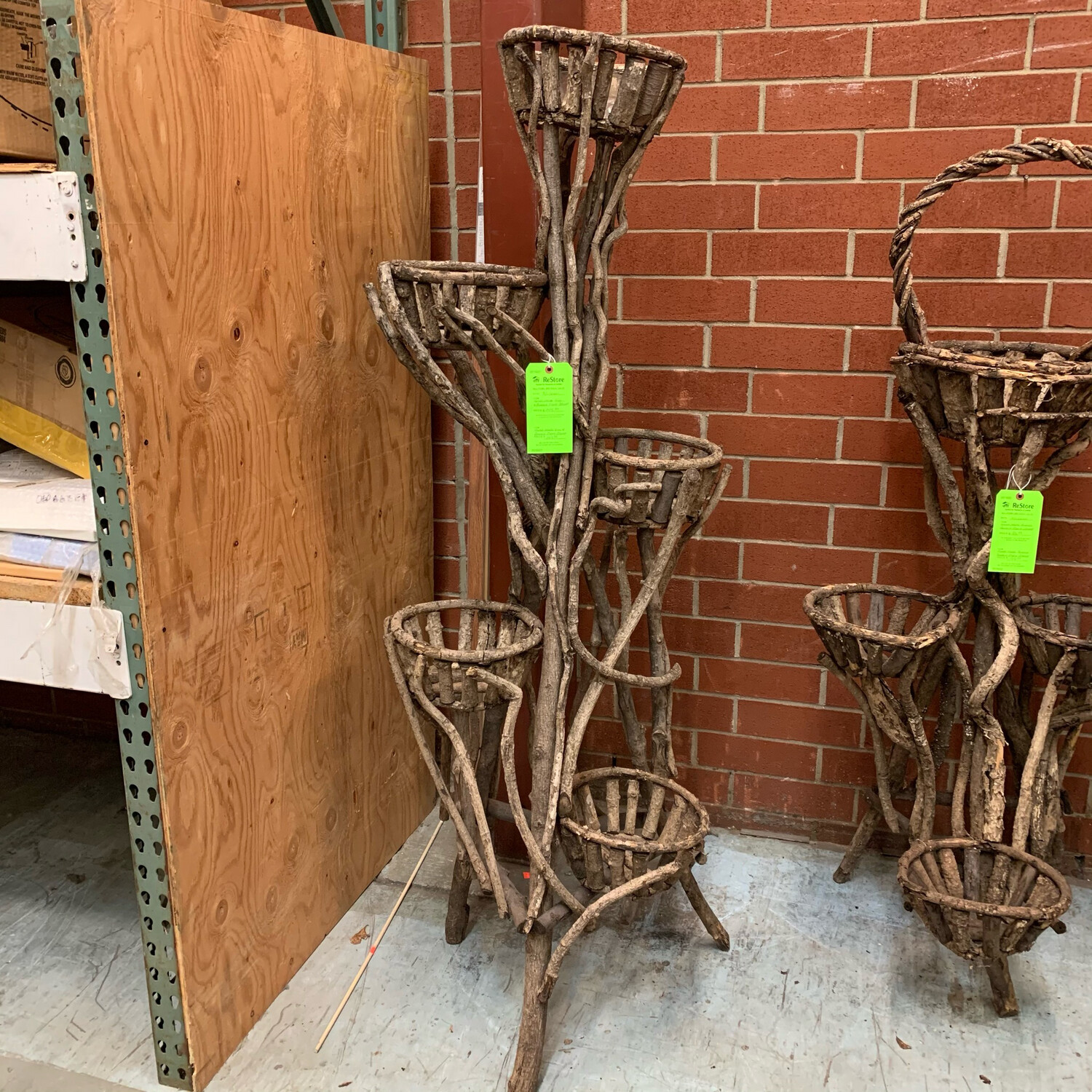 Hand Made Vine + Branch Plant Stand