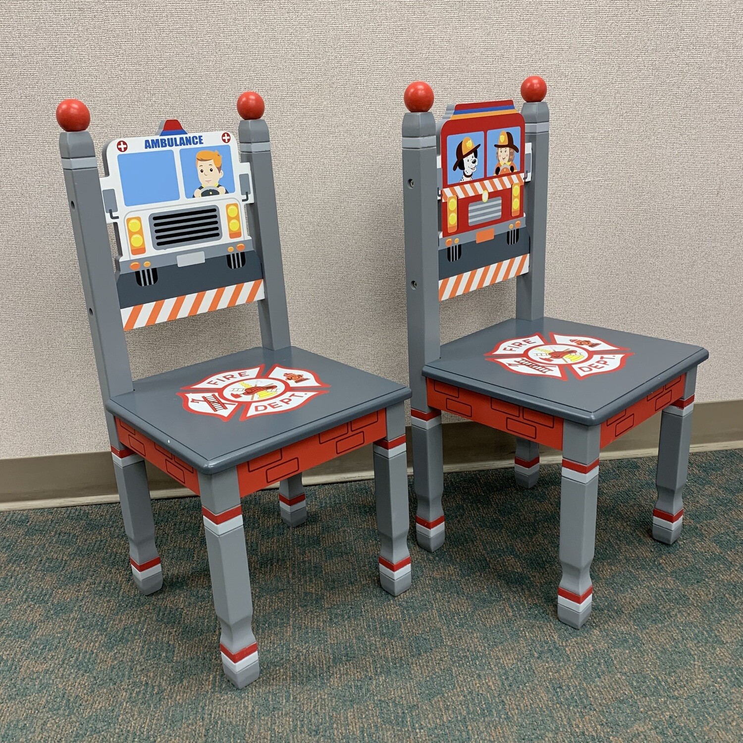 Fantasy Fields Pair OF Firefighter's Chairs