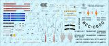 1600 Scale TOS Constitution Class Decal Set.