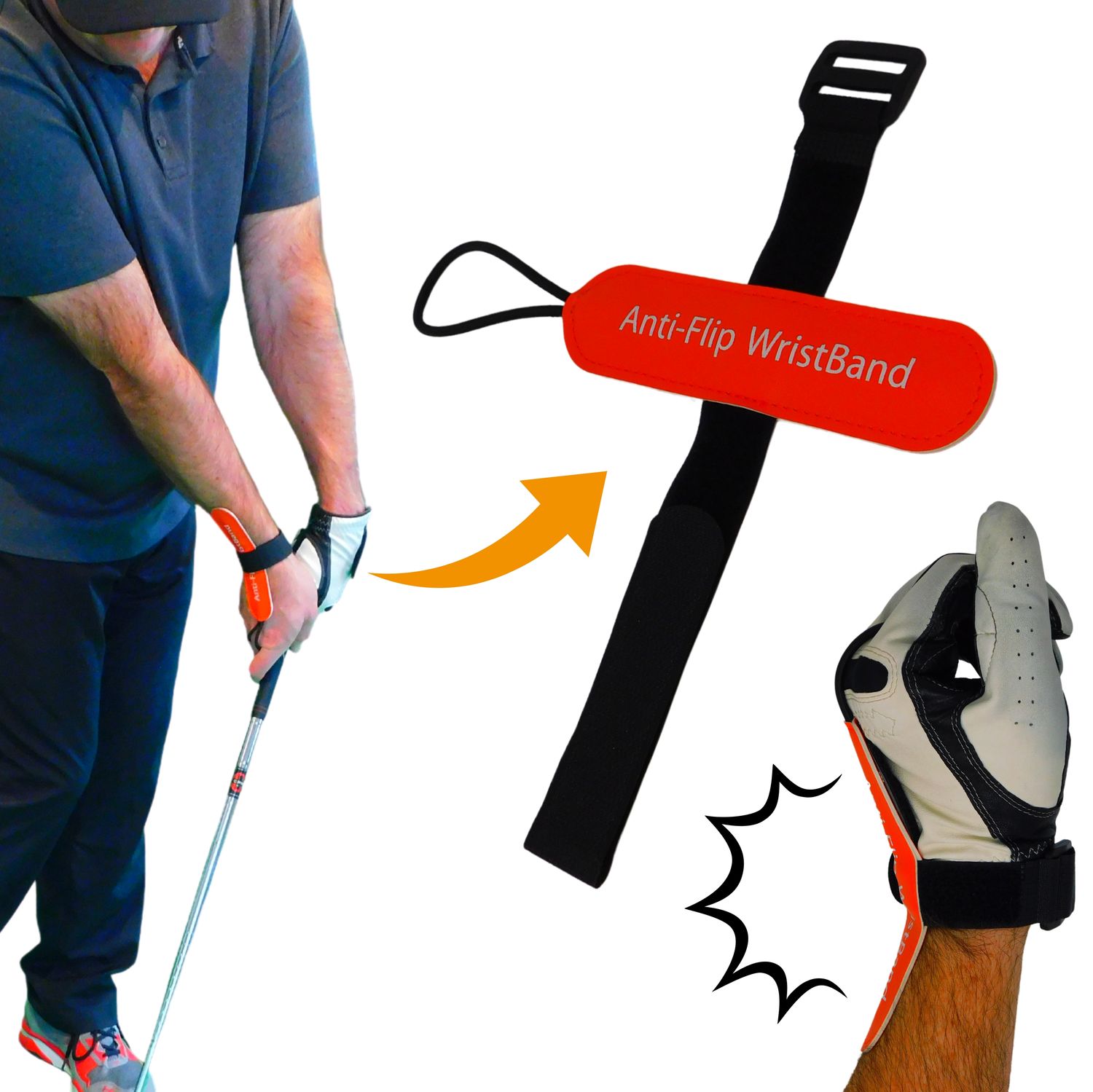 Anti-Flip Stick® Wrist Band | Stop Flipping Hands - Best Golf Training ...