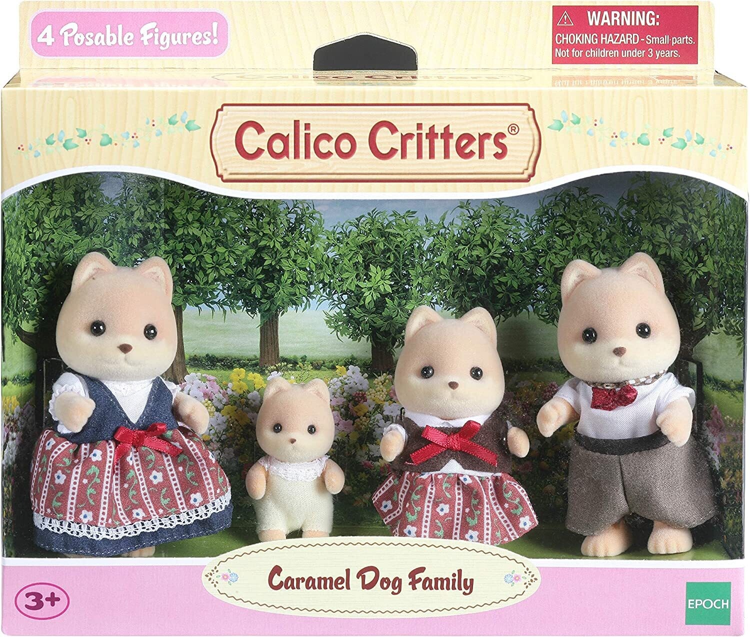 Calico Critters Caramel Dog Family