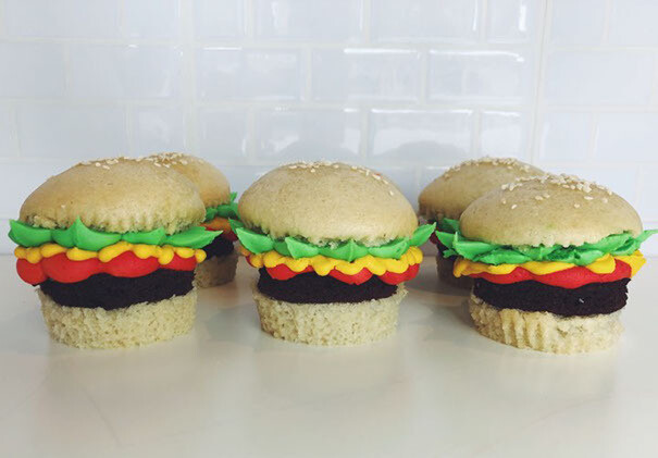 Burger Cupcakes