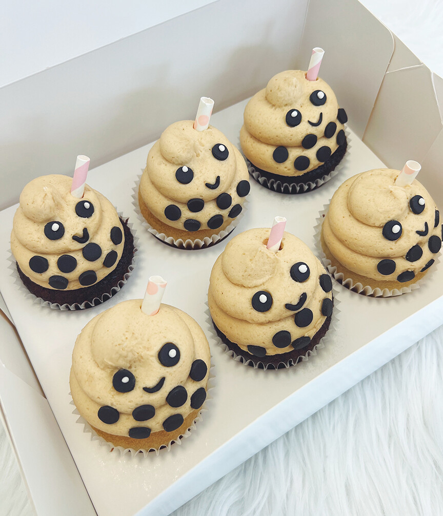 Bubble Tea Cupcakes