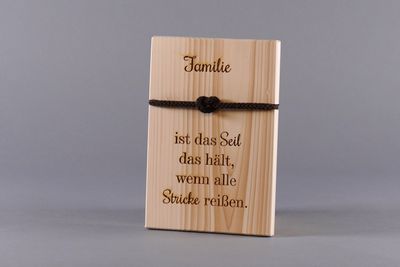 Familie Ist Das Seil Das Halt Wenn Alle Stricke Reissen