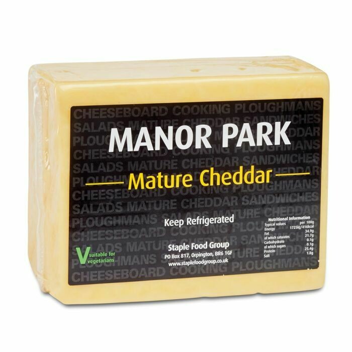 Mature Block White Cheddar Cheese 2.5kg