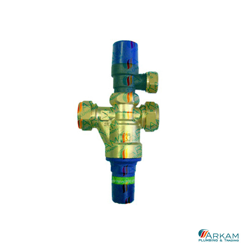 Pressure control valve with integral expansion relief valve 22mm CXC 600kpa