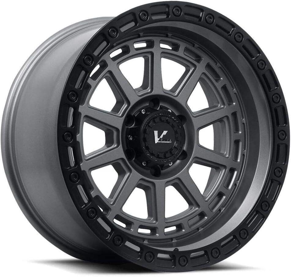 4-V-Rock Storm VR17 20x10 5X5.5 5X139.7 -20mm Gray Wheels