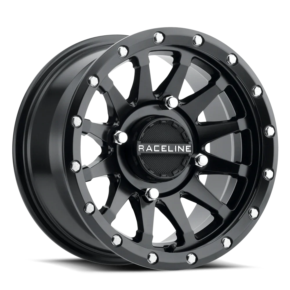 4-Raceline UTV A95B Trophy 15x7 4X136 4x137 +10mm Black Wheels
