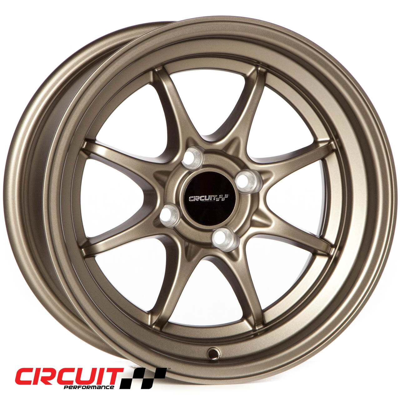 Circuit Performance CP40 15X8 4X100 Full Flat Bronze (set of 4-wheels)