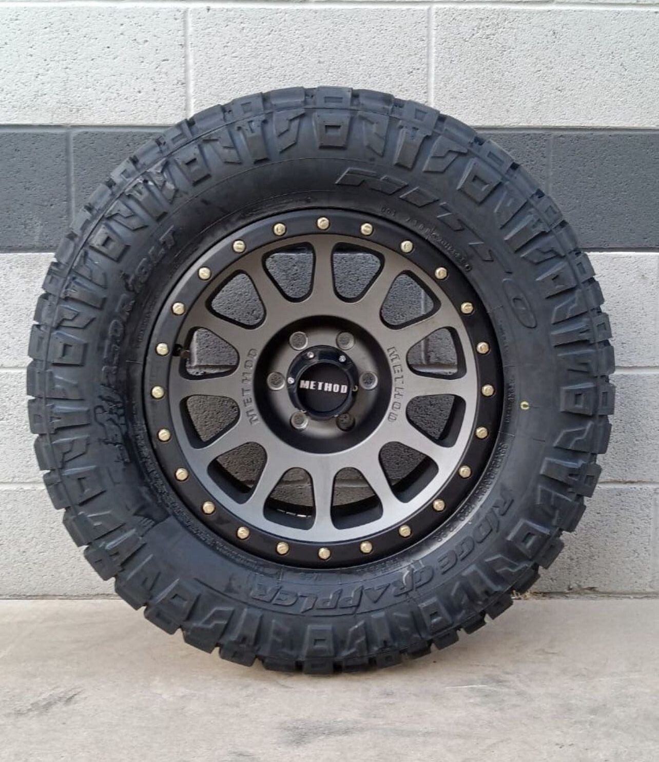 Wheel & Tire Package Method MR305 17X8.5 6x139.7 Titanium Wheels & 285 ...