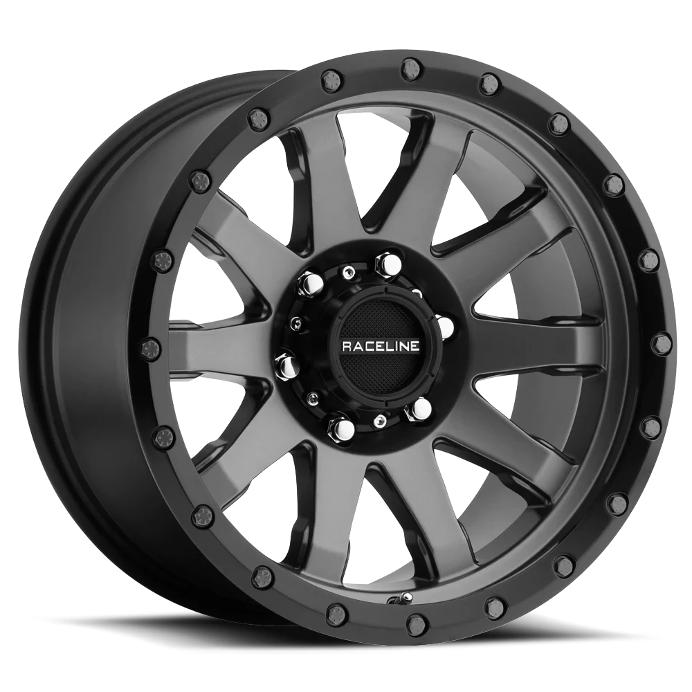 Raceline Clutch 17x9 5x139.7 5x5.5 -12mm Gun Metal Wheels (ON SALE)