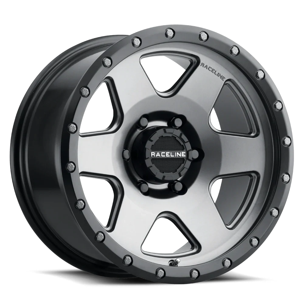 Raceline Boost 17x9 6x139.7 5x5.5 -12mm Gun Metal Wheels (ON SALE)