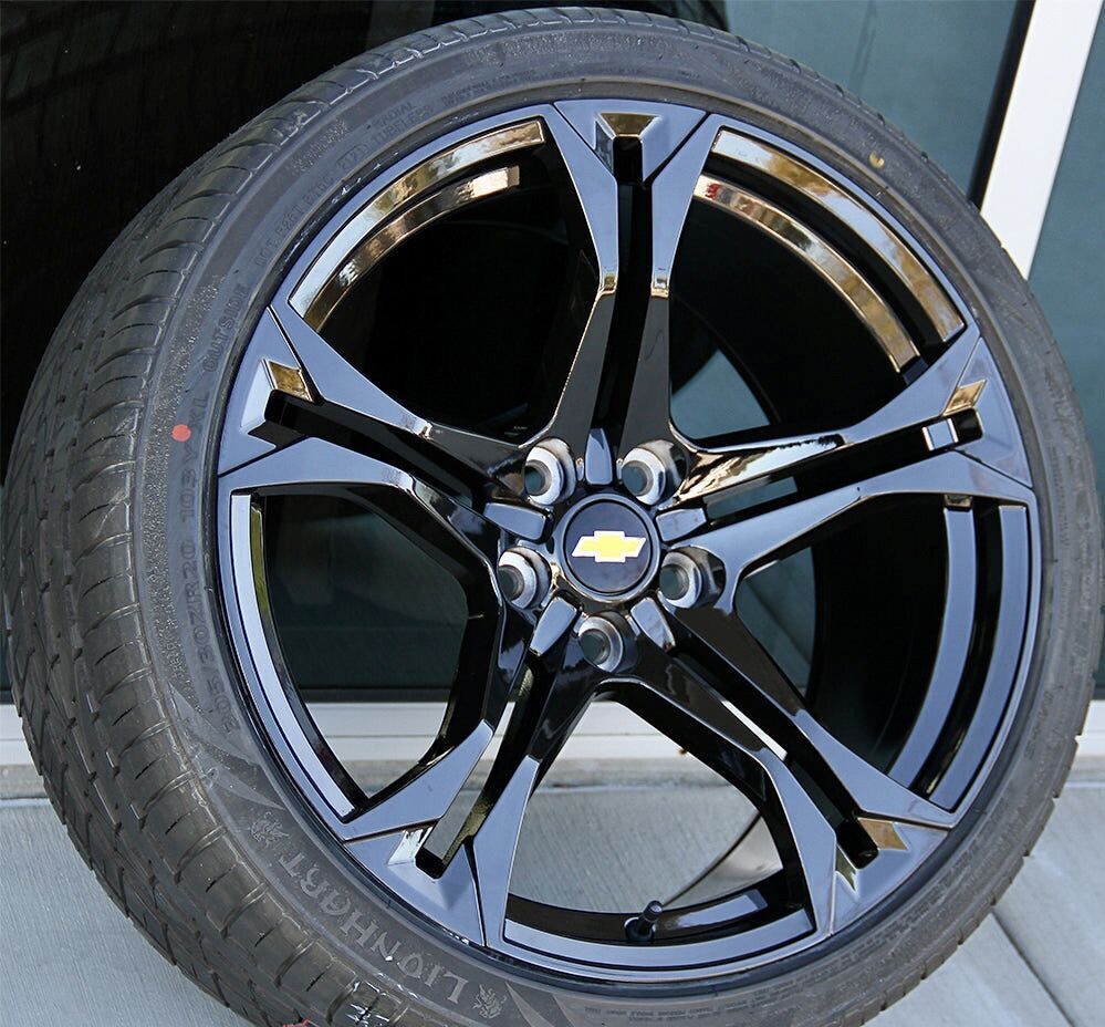 Camaro Replica 1LE F20X10/R20X11 5X120 Gloss Black Staggered Wheels ...