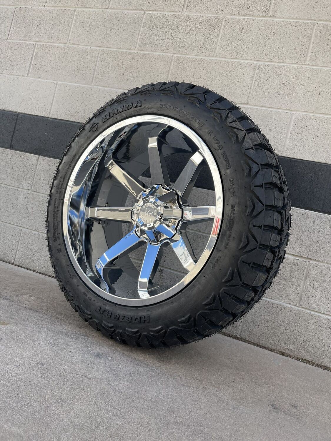 Wheel & Tire American Luxury 20x12 6X135/6X139.7 Chrome Wheels & 35x12 ...