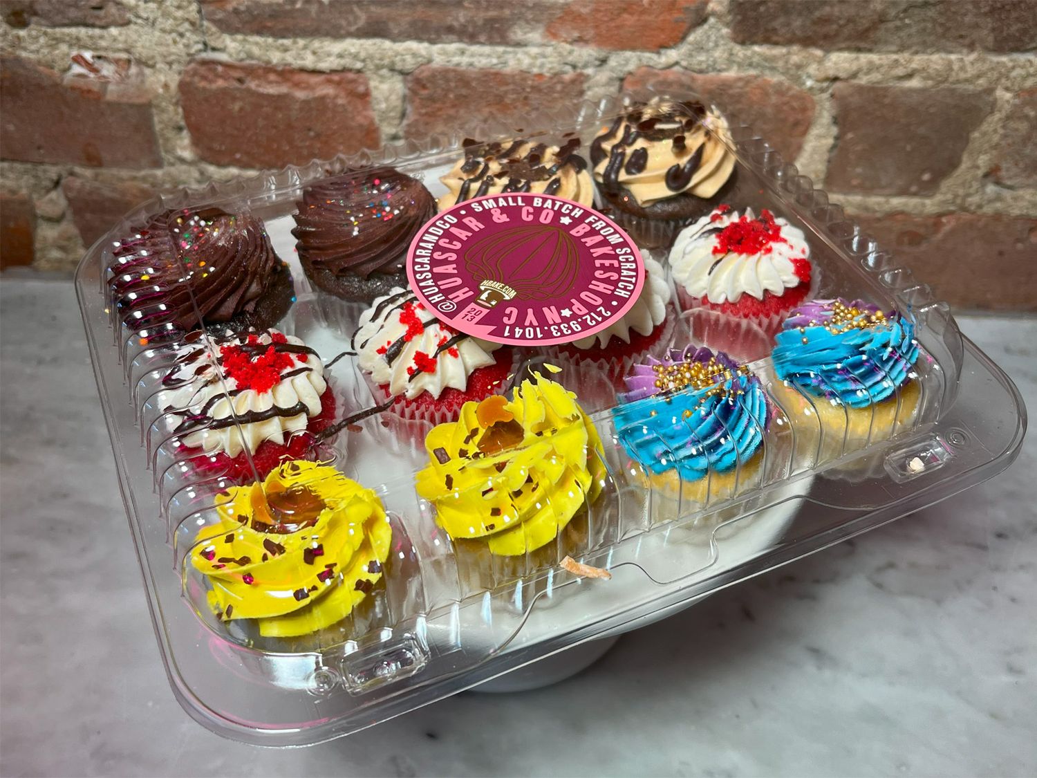 Mini Cupcakes Box of 12 * Huascar & Company Bakeshop Shop