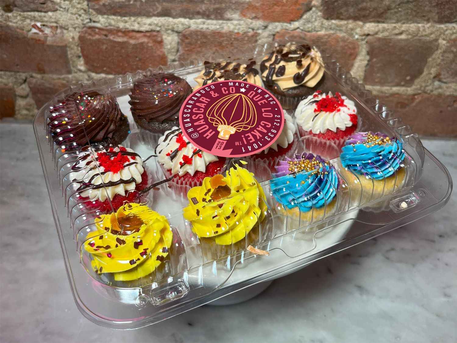 Mini Cupcakes Box of 12 * Huascar & Company Bakeshop Shop