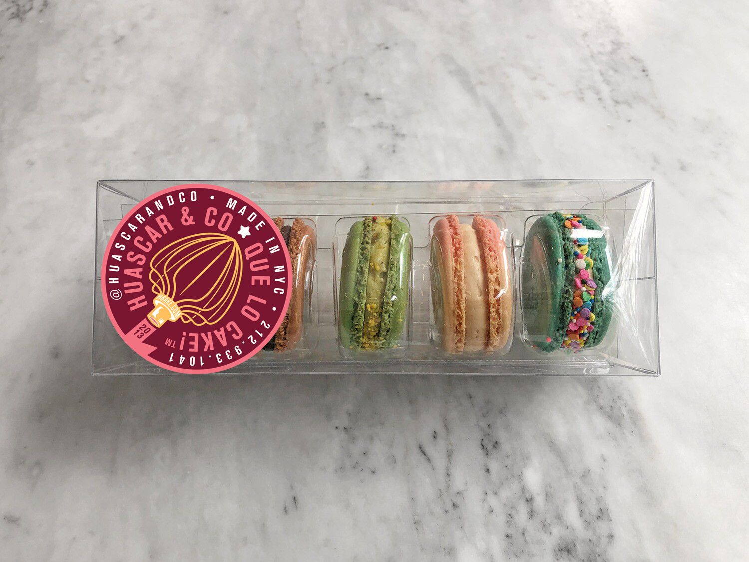 French Macaron Gift Box 6 * Huascar & Company Bakeshop Shop