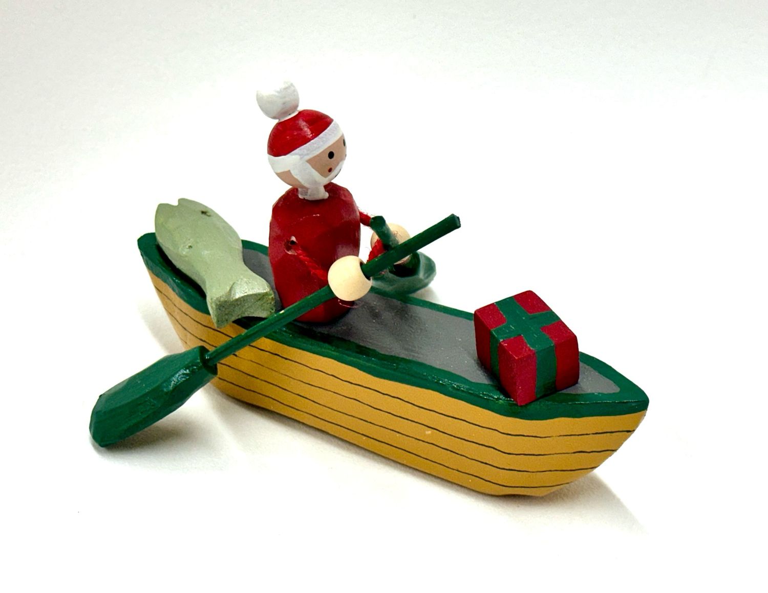 Santa in Dory with Fish- Timberdoodle