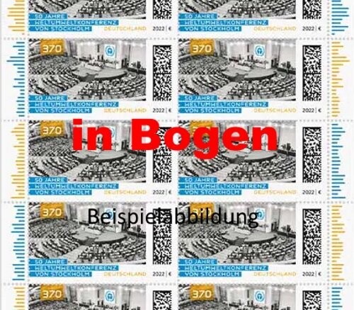 3,70 Briefmarken - 100 Stück in Bogen Matrixcode