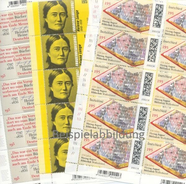 1,95 Briefmarken - 100 Stück in Bogen Matrixcode