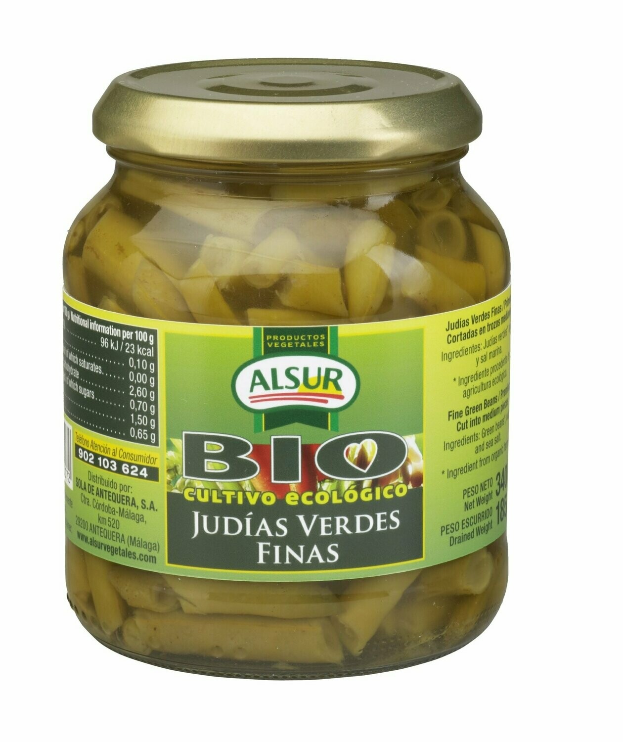 JUDIAS VERDES REDONDAS ECOL 340G