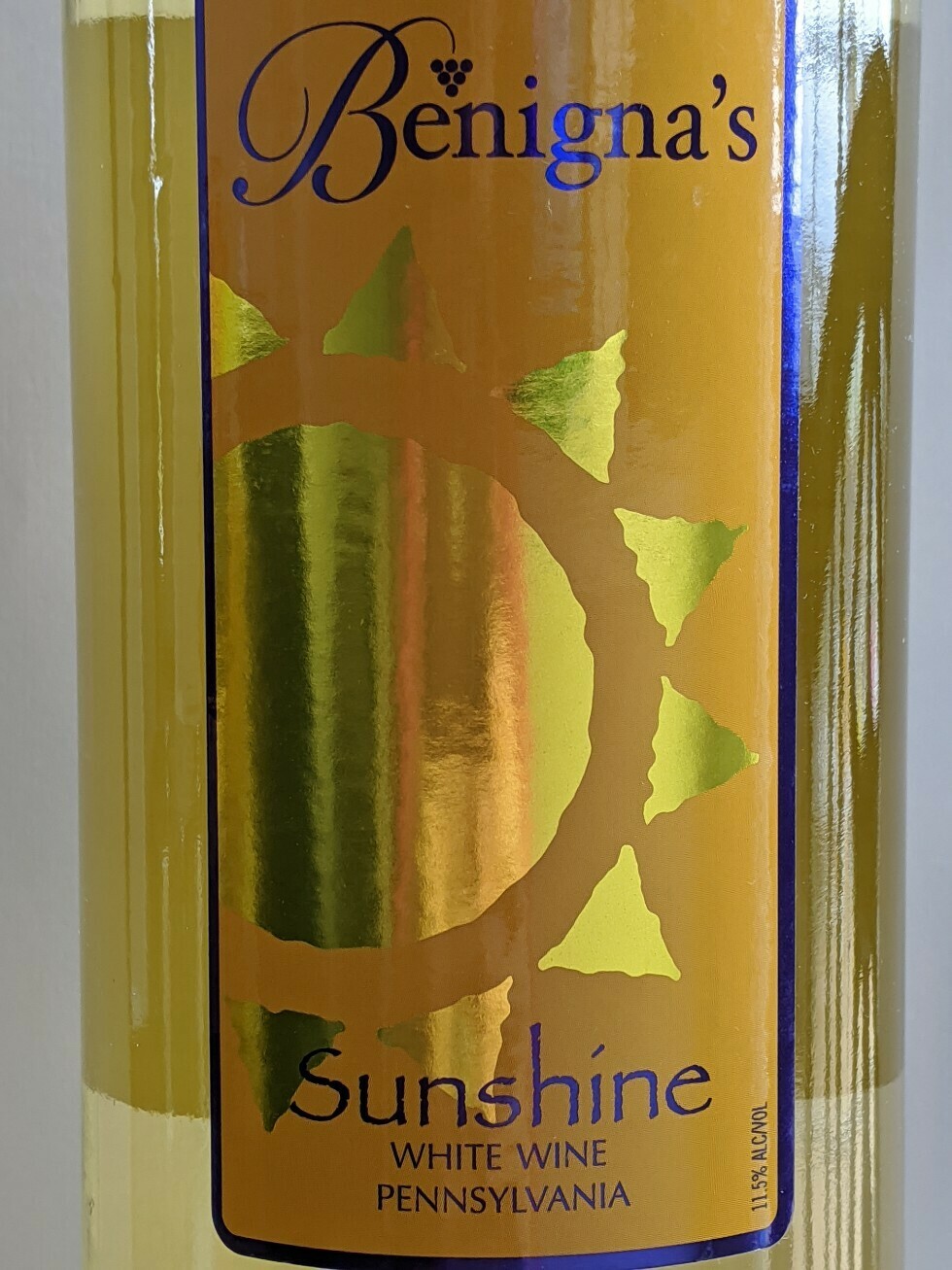 Benigna's Creek Sunshine Wine