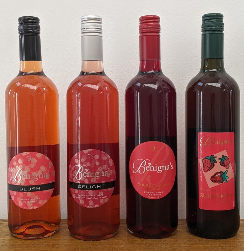 Benigna's Creek Stop and smell the Rosés 4-wine Bundle