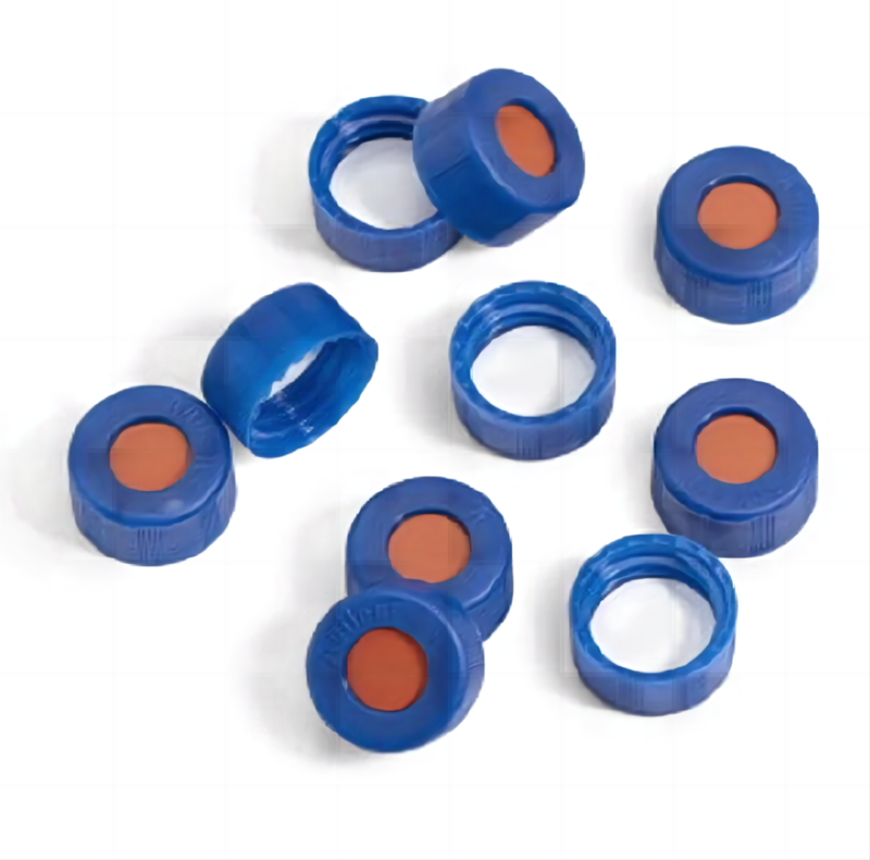 9mm HPLC Screw Top Caps, 100/pk