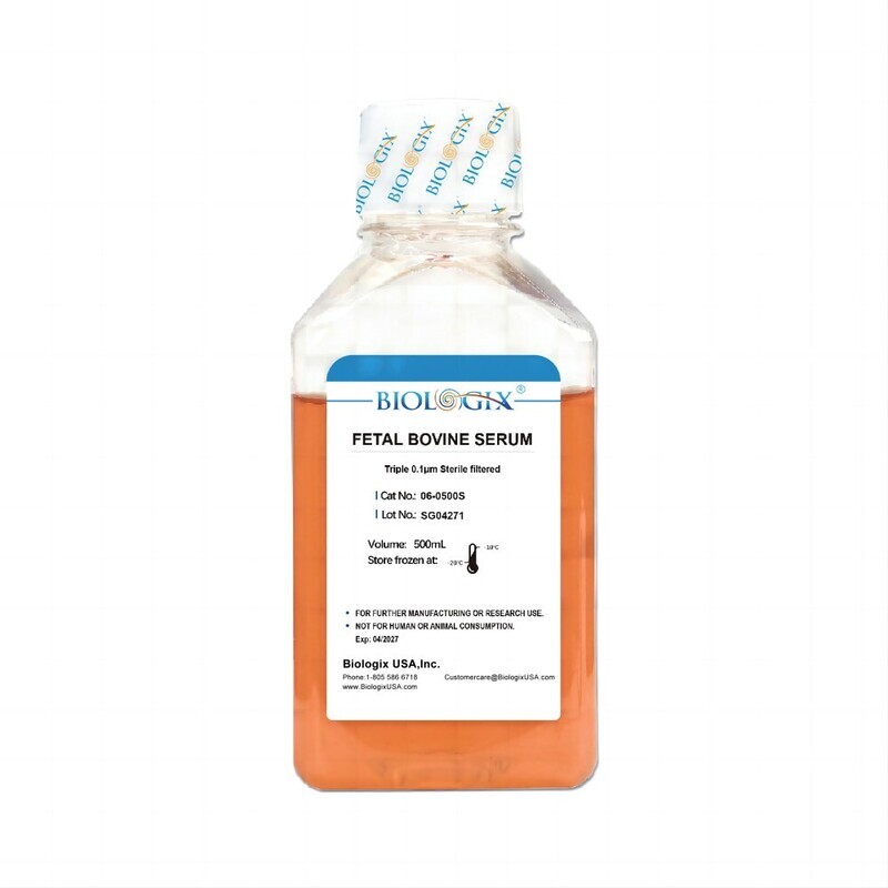 Biologix® U.S. Origin Fetal Bovine Serum (FBS), Volume 500ml