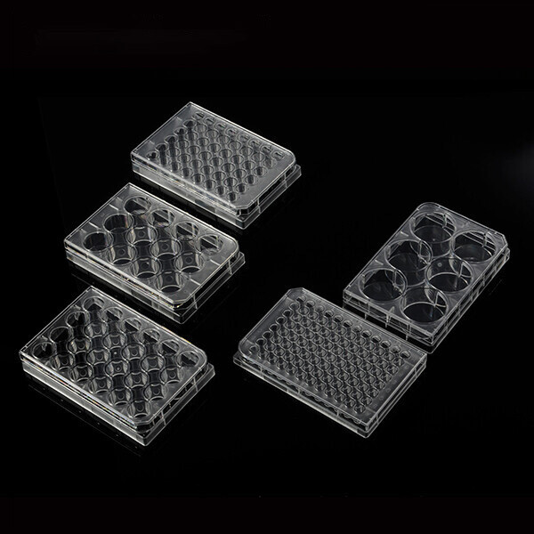 Cell Culture Plates with Lid | Flat Bottom | Sterile | Individually Wrapped