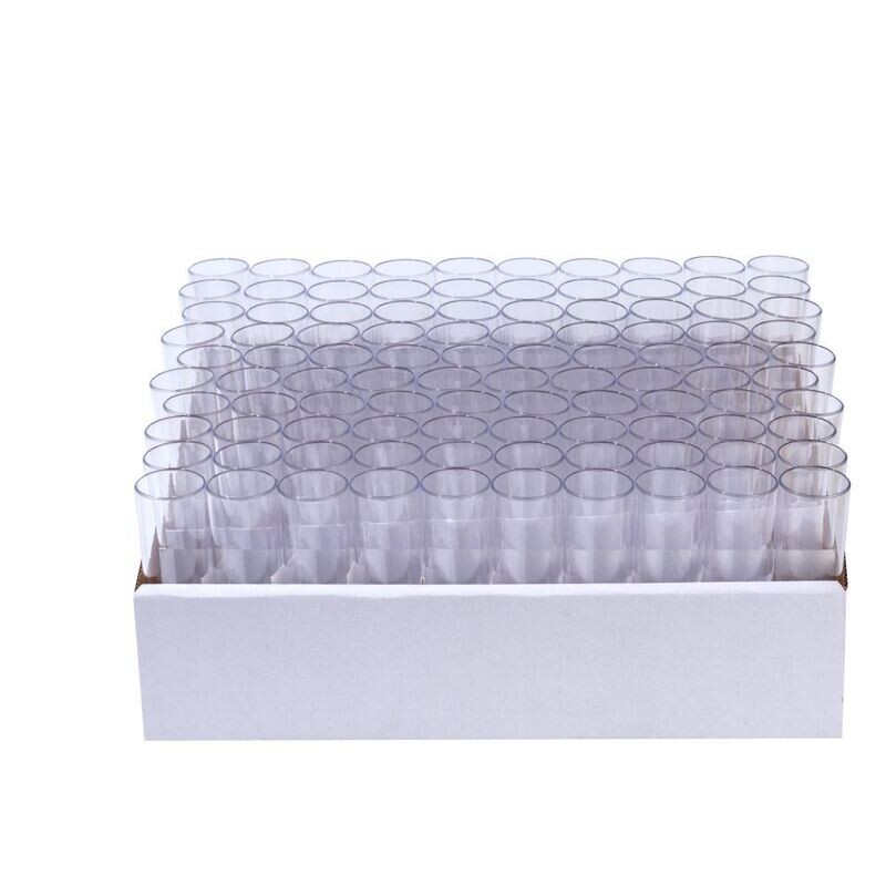 Drosophila Vials, PS, Bulk/Tray Packaging, 500 Pcs/Case