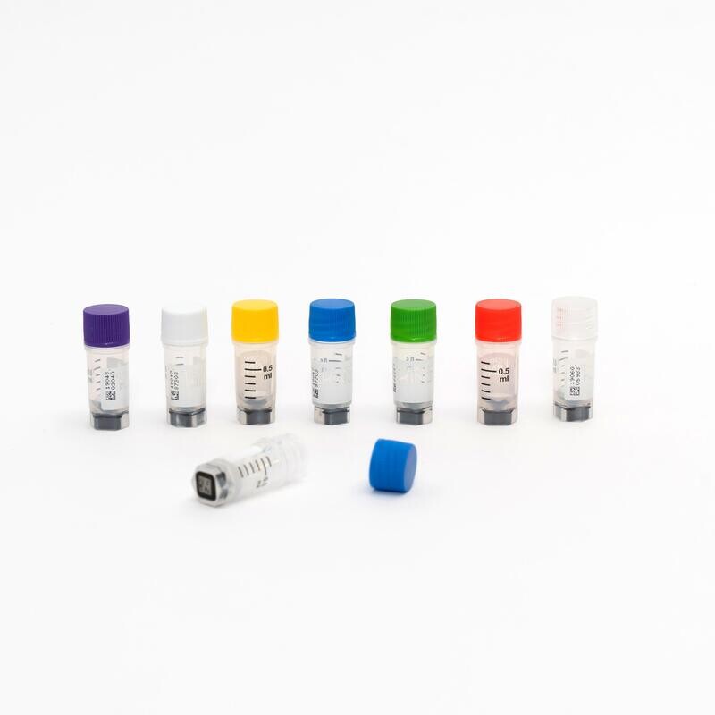 0.5ml Cryogenic Vials | Multi Barcodes | External Thread | Biologix®