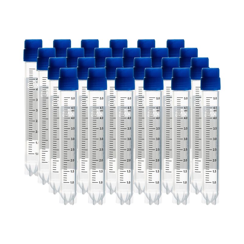 Cryogenic Vials with Side Bardcode-5.0 ml vials External, 25/Bag, 500 ...