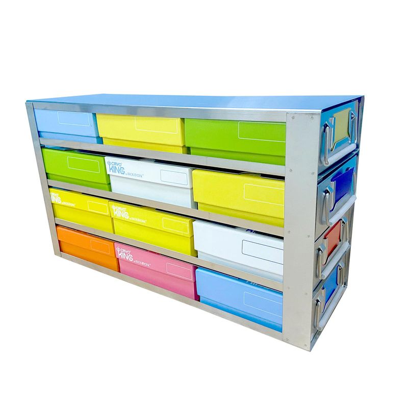 CryoKING Side Access Drawer Freezer Racks-Stainless steel Case of 1