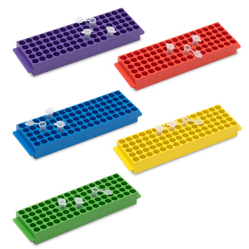 80-Well Microcentrifuge Tube Racks | One Side | Biologix®