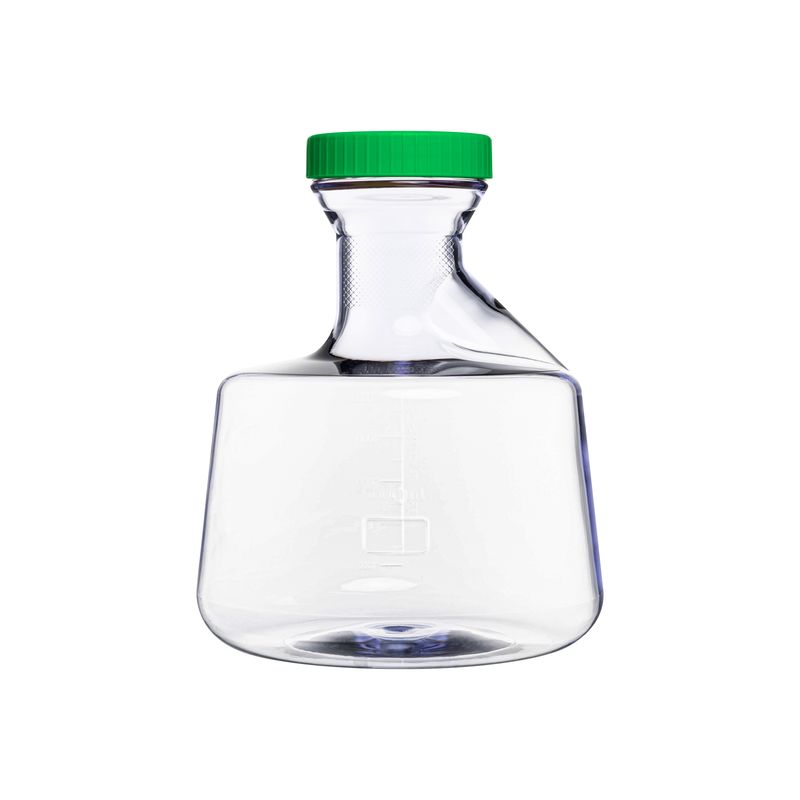 5L Erlenmeyer Shake Flask, Vent Cap (Green), 0.22mm PTFE Membrane ...