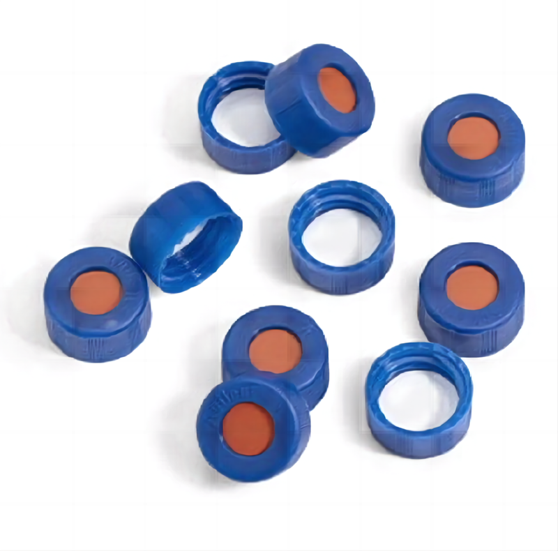9mm HPLC Screw Top Caps, 100/pk