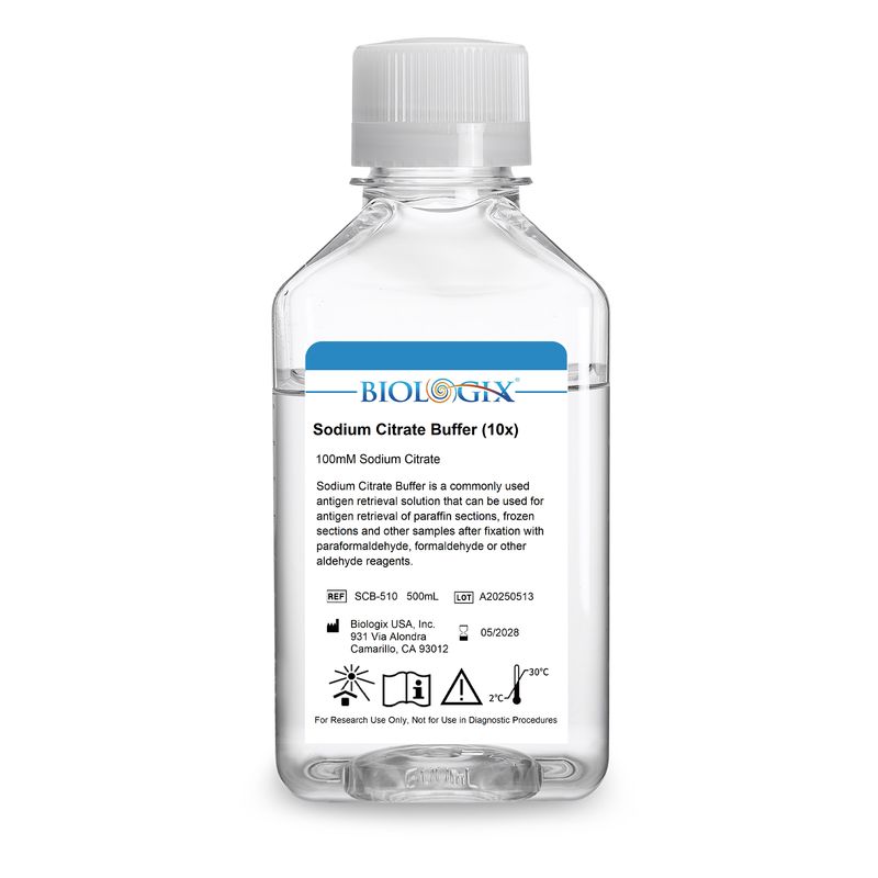 Biologix® Sodium Citrate Buffer (10X), PH6.0, 500mL/ Bottle, 10 Bottles ...