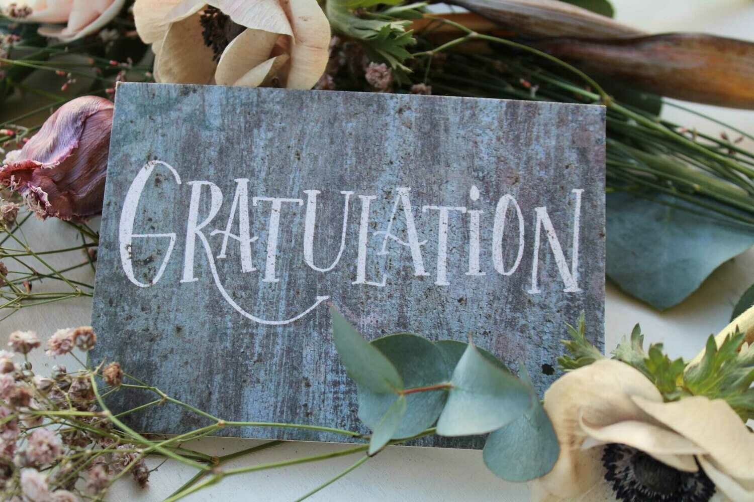 Karte "Gratulation"