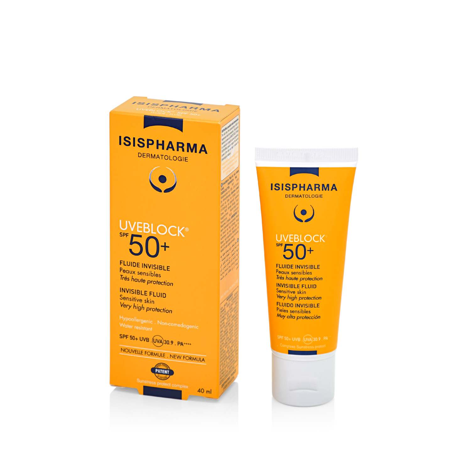 UVEBLOCK SPF50+ Fluido invisible 40ml | Isispharma | Tienda Online ...