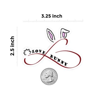 FTLOI Die Cut Sticker - Love Bunny